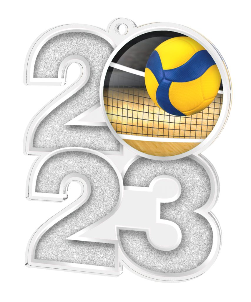 Volleyball 2023 Acrylic Medal | Trophy Monster