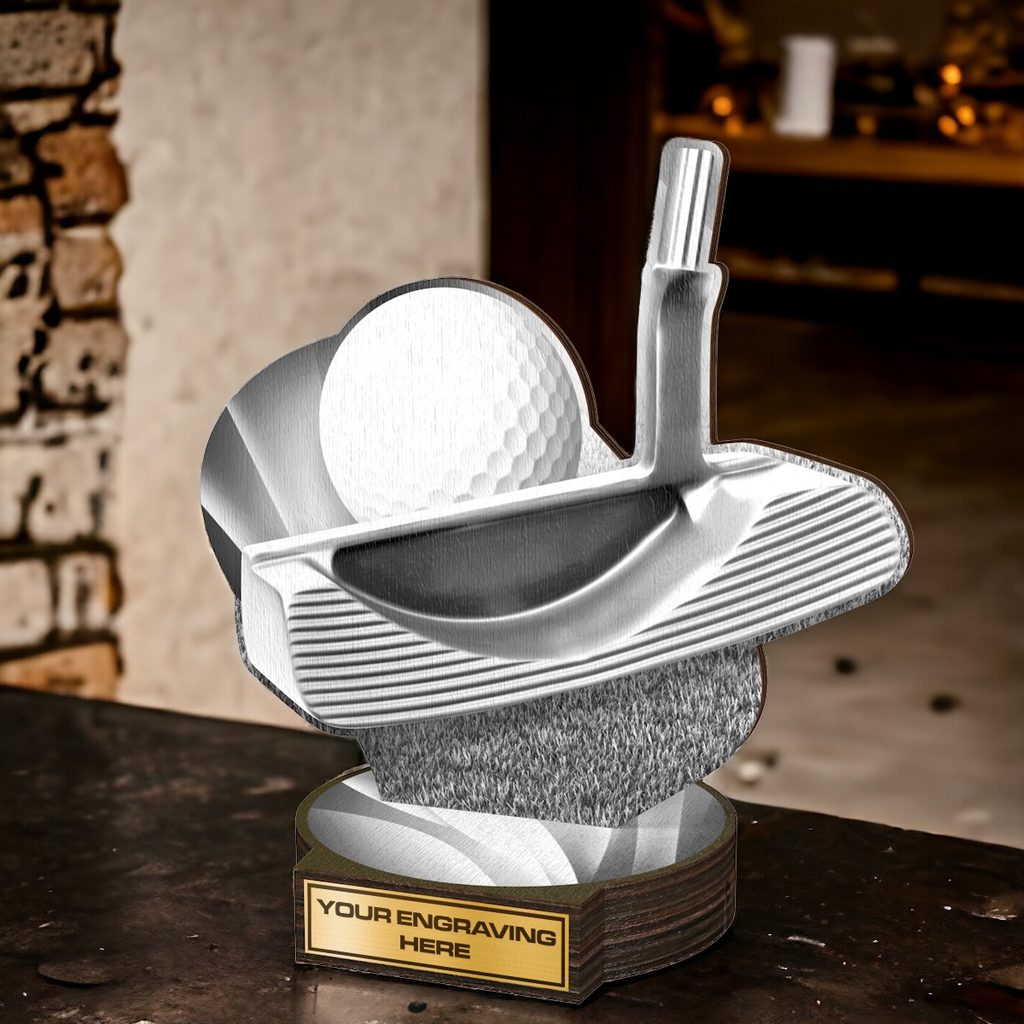 Grove Classic Golf Putter Real Wood Trophy | Trophy Monster