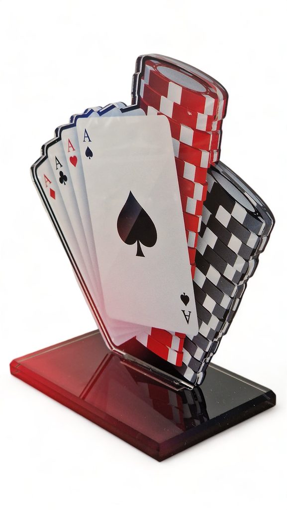 Cannes Poker Chip Trophy | Trophy Monster