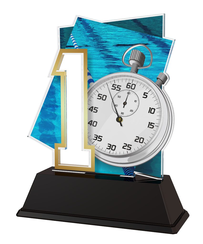 Swimming Number 1 Trophy | Trophy Monster