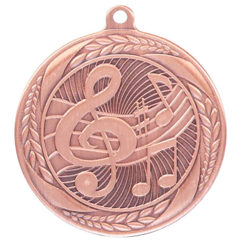 Typhoon Music Notes Bronze Medal | Trophy Monster