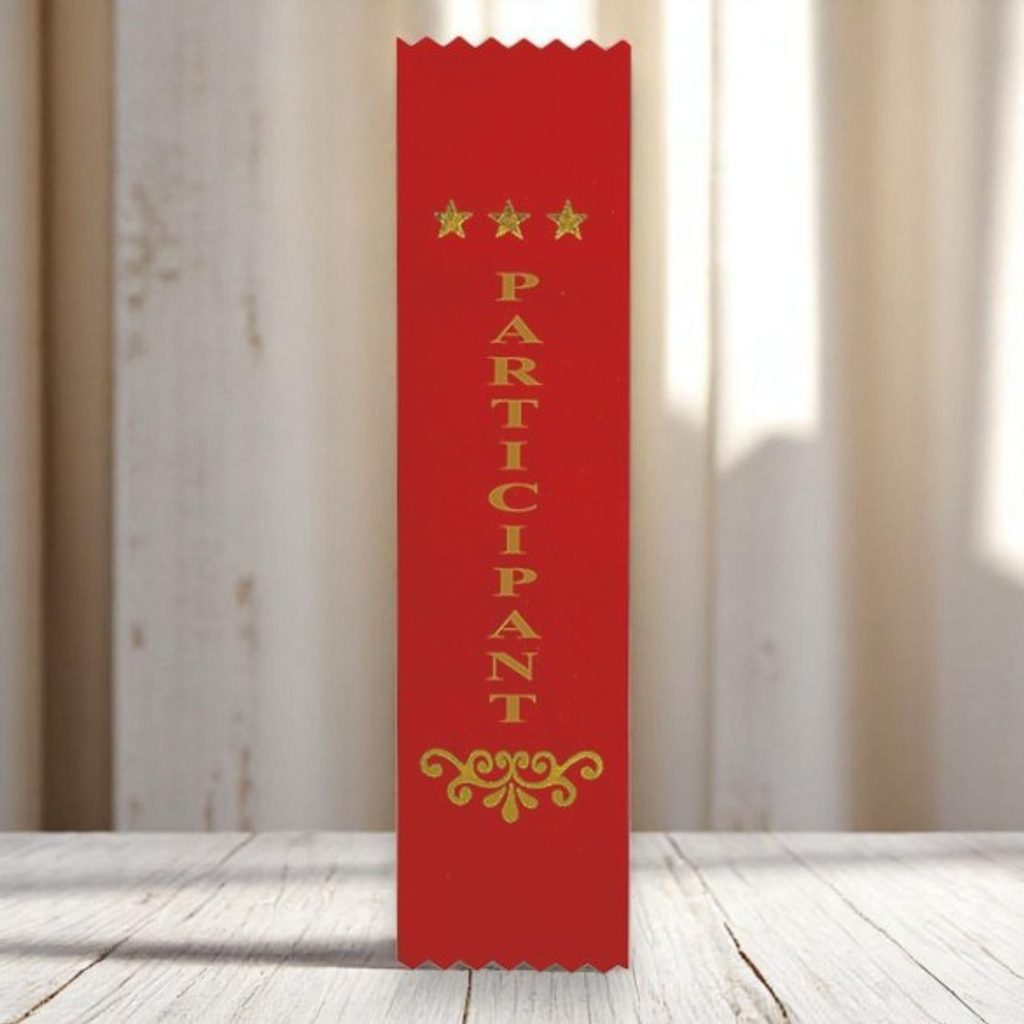 Recognition Participation Ribbon Pennant | Trophy Monster