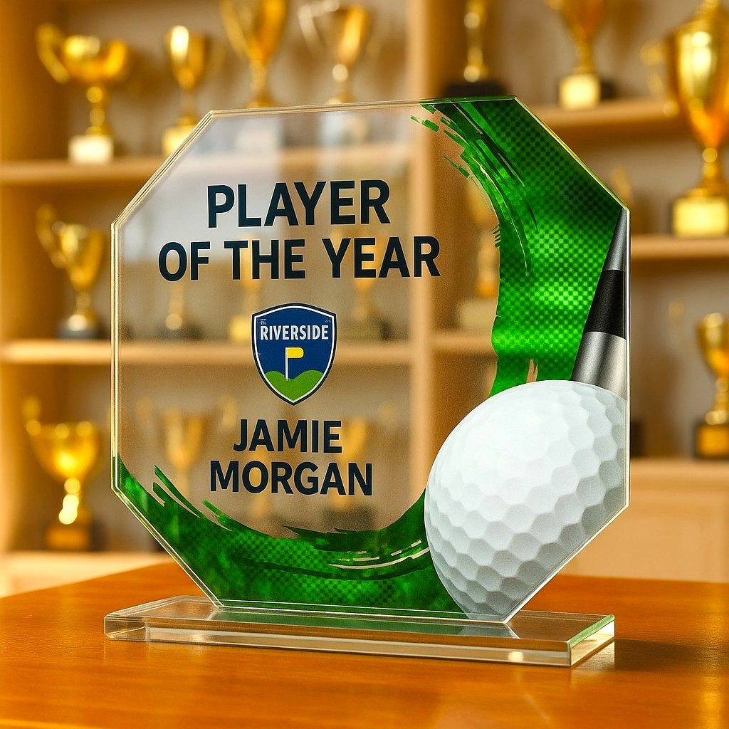 Hutton Golf Glass Award | Trophy Monster