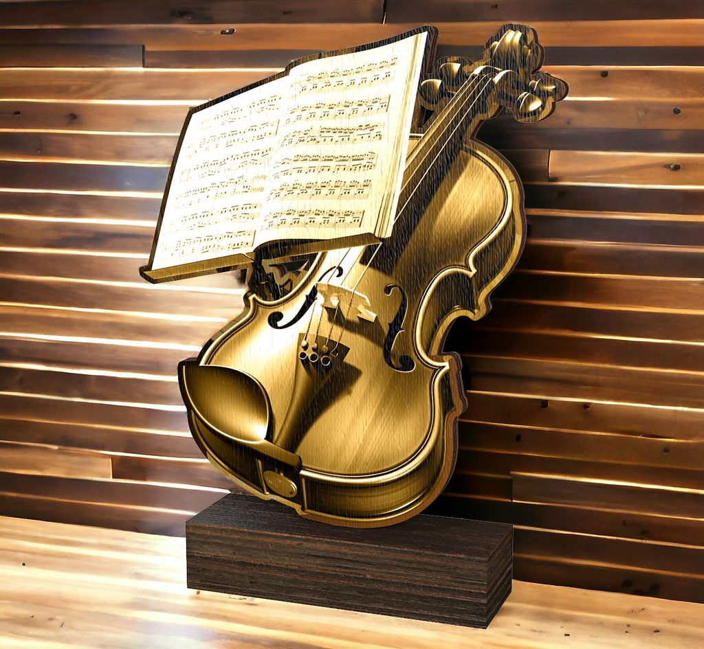 Sierra Classic Violin Real Wood Trophy | Trophy Monster