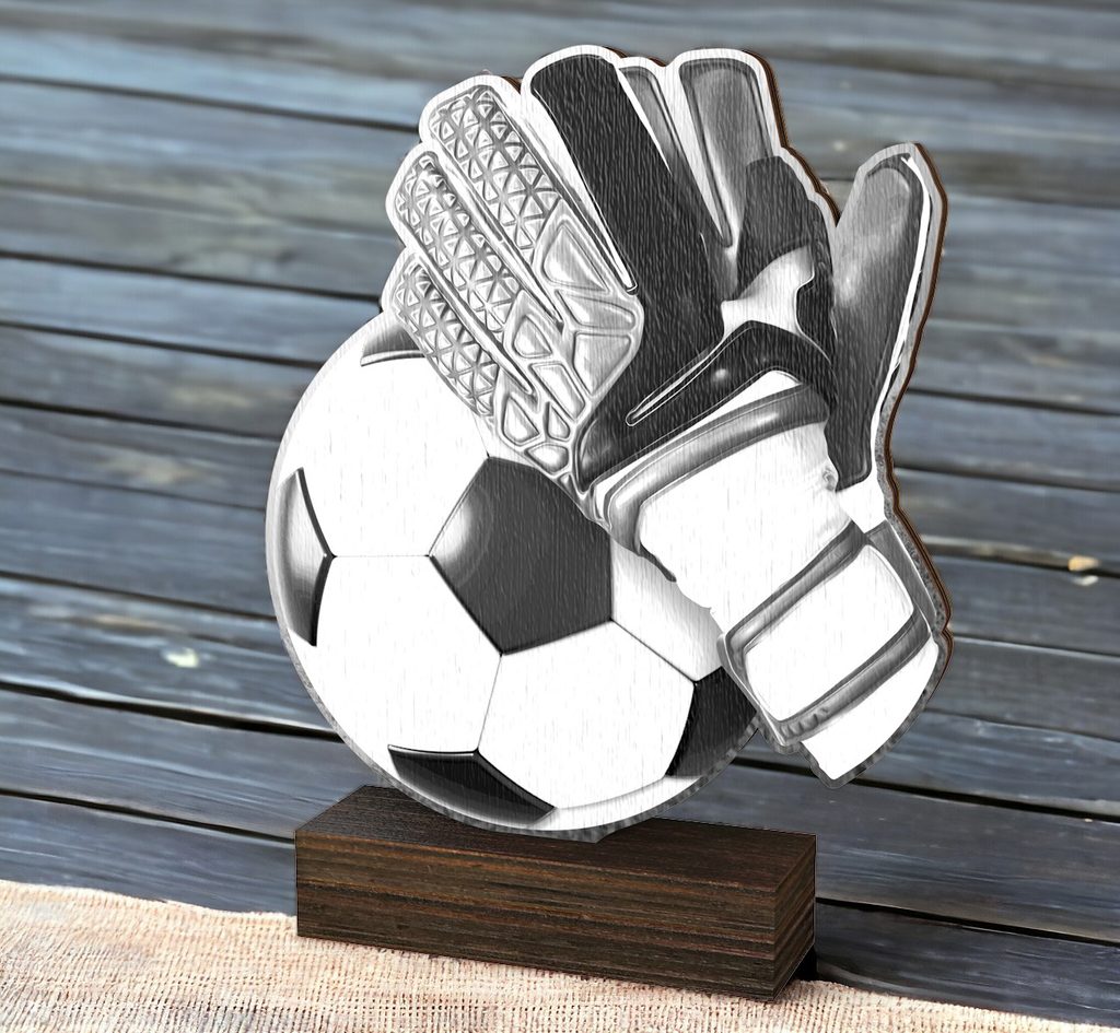 Sierra Classic Football Goalkeeper Wood Trophy | Trophy Monster