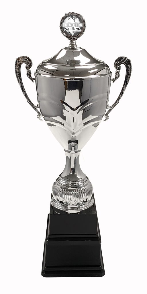 Skyscraper Triathlon Silver Perpetual Logo Cup | Trophy Monster