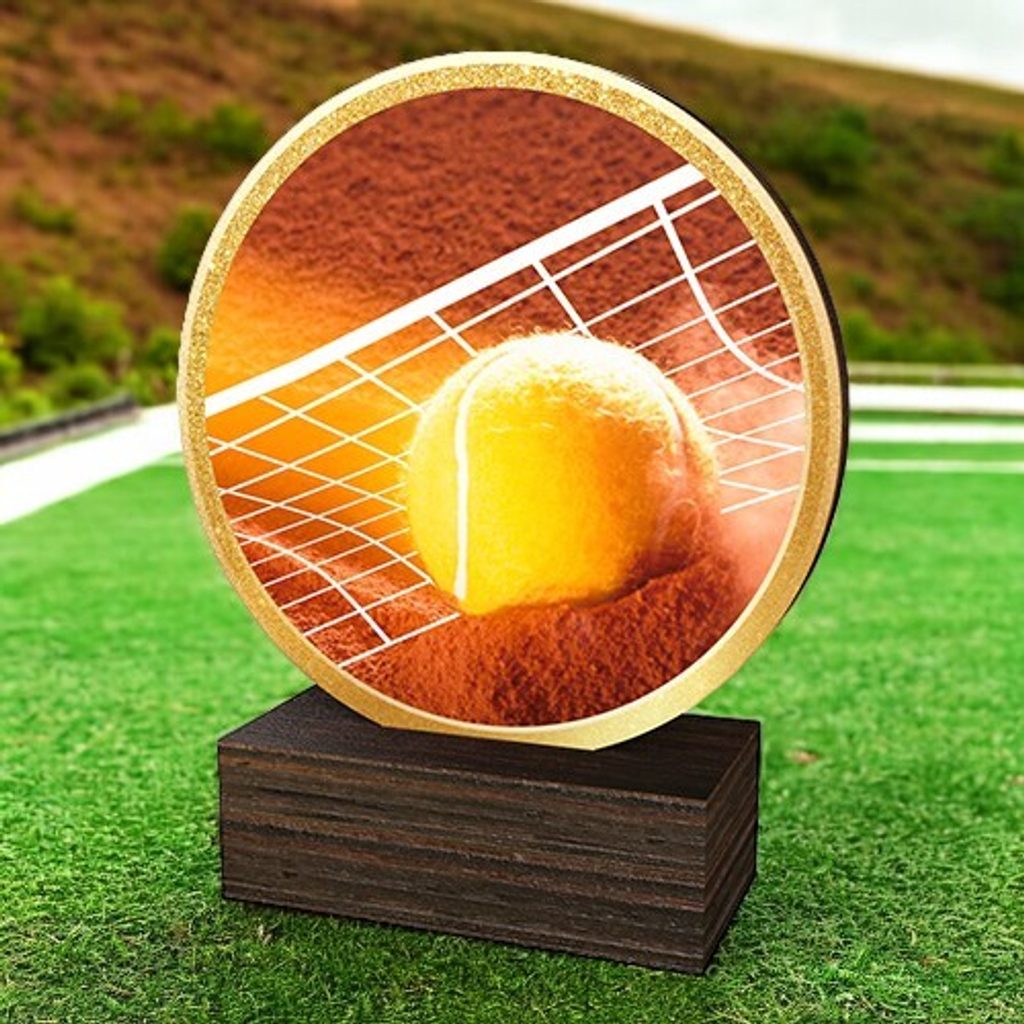 Holt Colour Tennis Real Wood Trophy | Trophy Monster