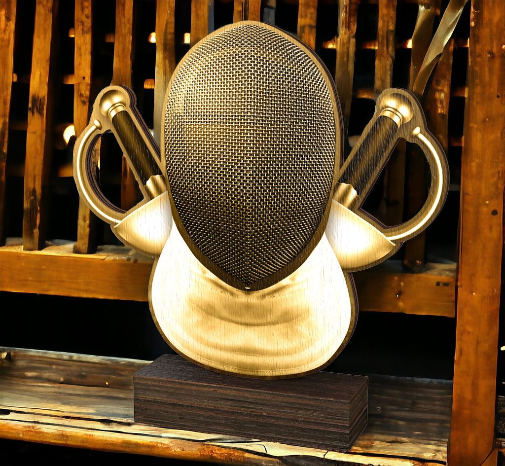 Sierra Classic Fencing Real Wood Trophy | Trophy Monster