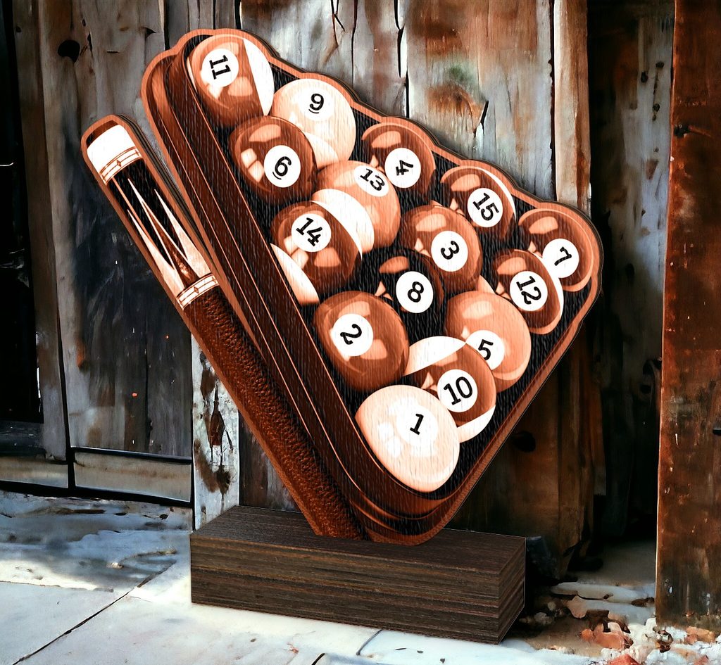 Sierra Classic Pool Real Wood Trophy | Trophy Monster