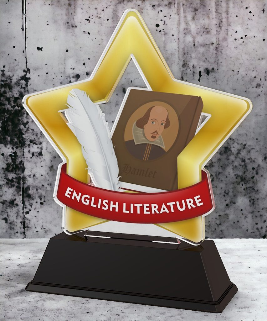 Mini Star English Literature Trophy | Trophy Monster