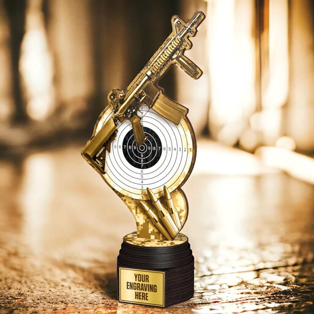 Frontier Classic Real Wood AK-47 Shooting Trophy | Trophy Monster