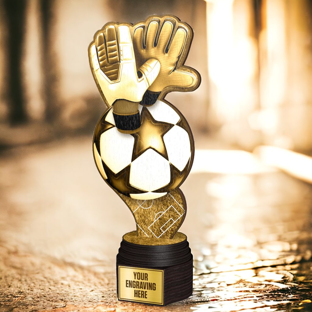 Frontier Classic Real Wood Champions Goalkeeper Trophy | Trophy Monster