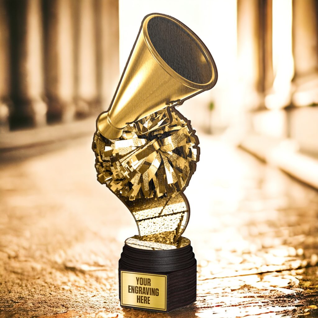 Frontier Classic Real Wood Cheerleading Trophy | Trophy Monster