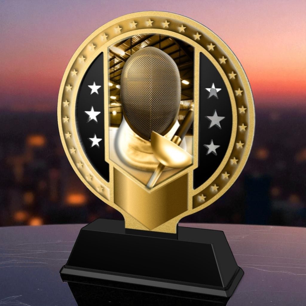 Sentinel Classic Stainless Steel Fencing Trophy | Trophy Monster