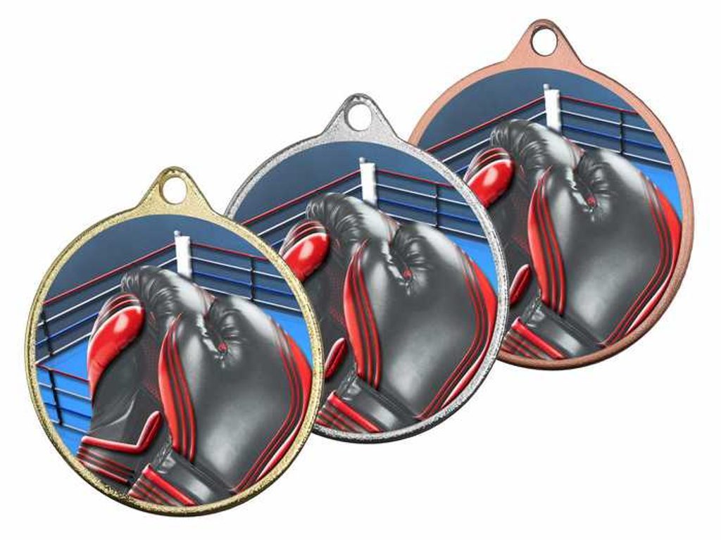 Hercules Texture Print Boxing Medal | Trophy Monster