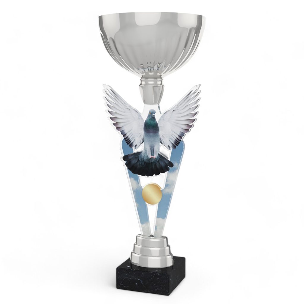 Napoli Pigeon Racing Silver Trophy Cup | Trophy Monster