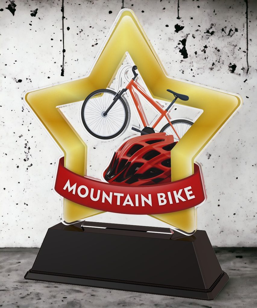 Mini Star Mountain Bike Trophy | Trophy Monster