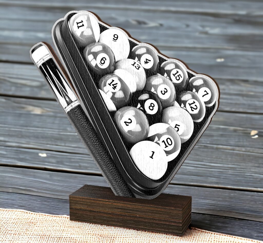 Sierra Classic Pool Real Wood Trophy | Trophy Monster