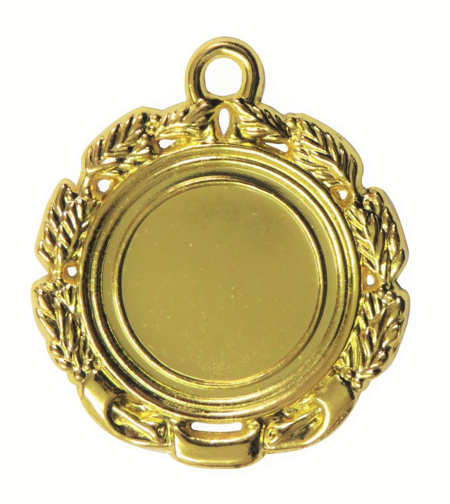 Roman Logo Insert Gold Medal | Trophy Monster