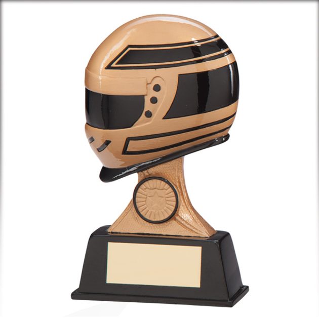 Drivers Motorsports Helmet Trophy | Trophy Monster