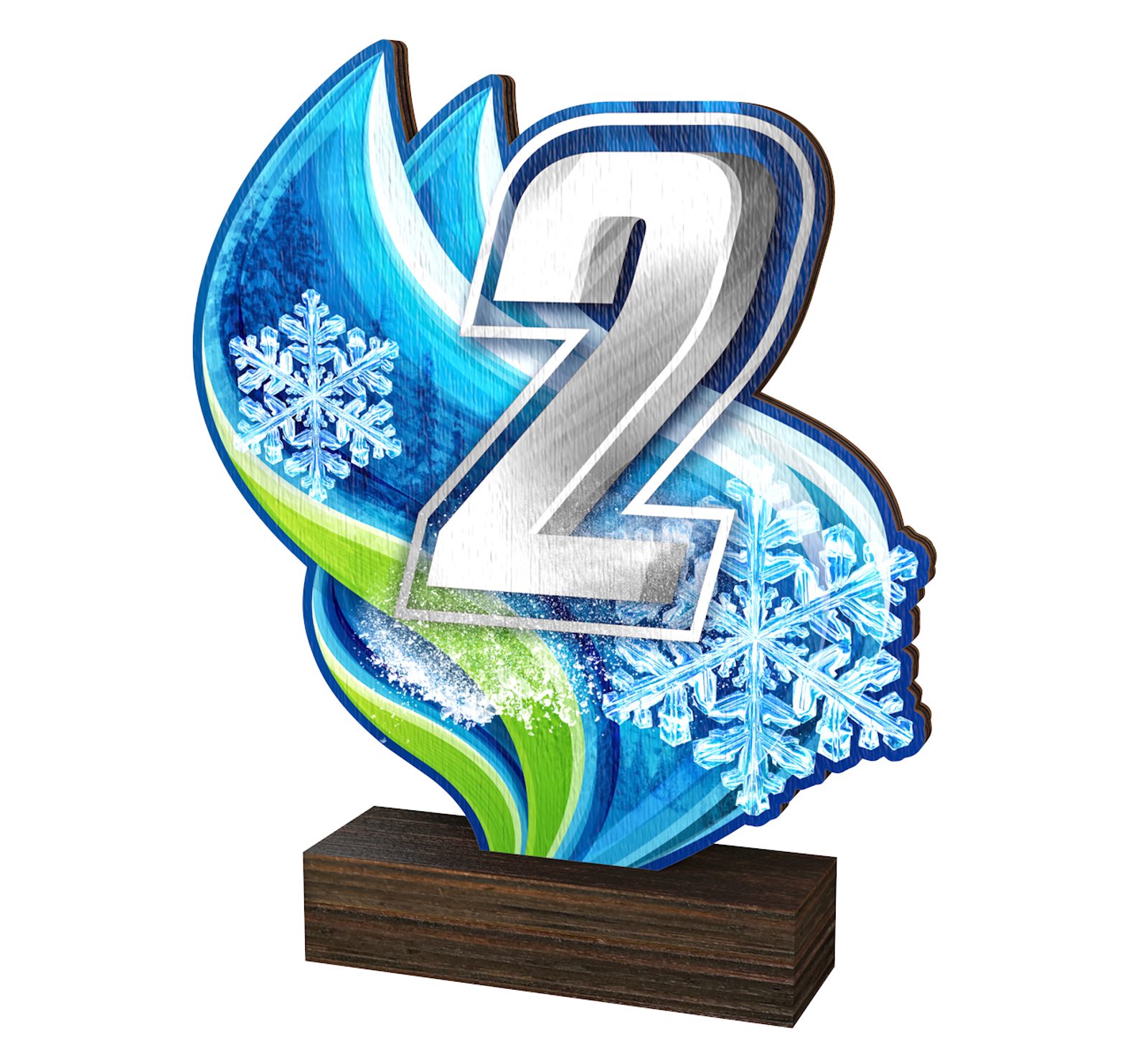 Sierra Snowflake Real Wood Trophy | Trophy Monster