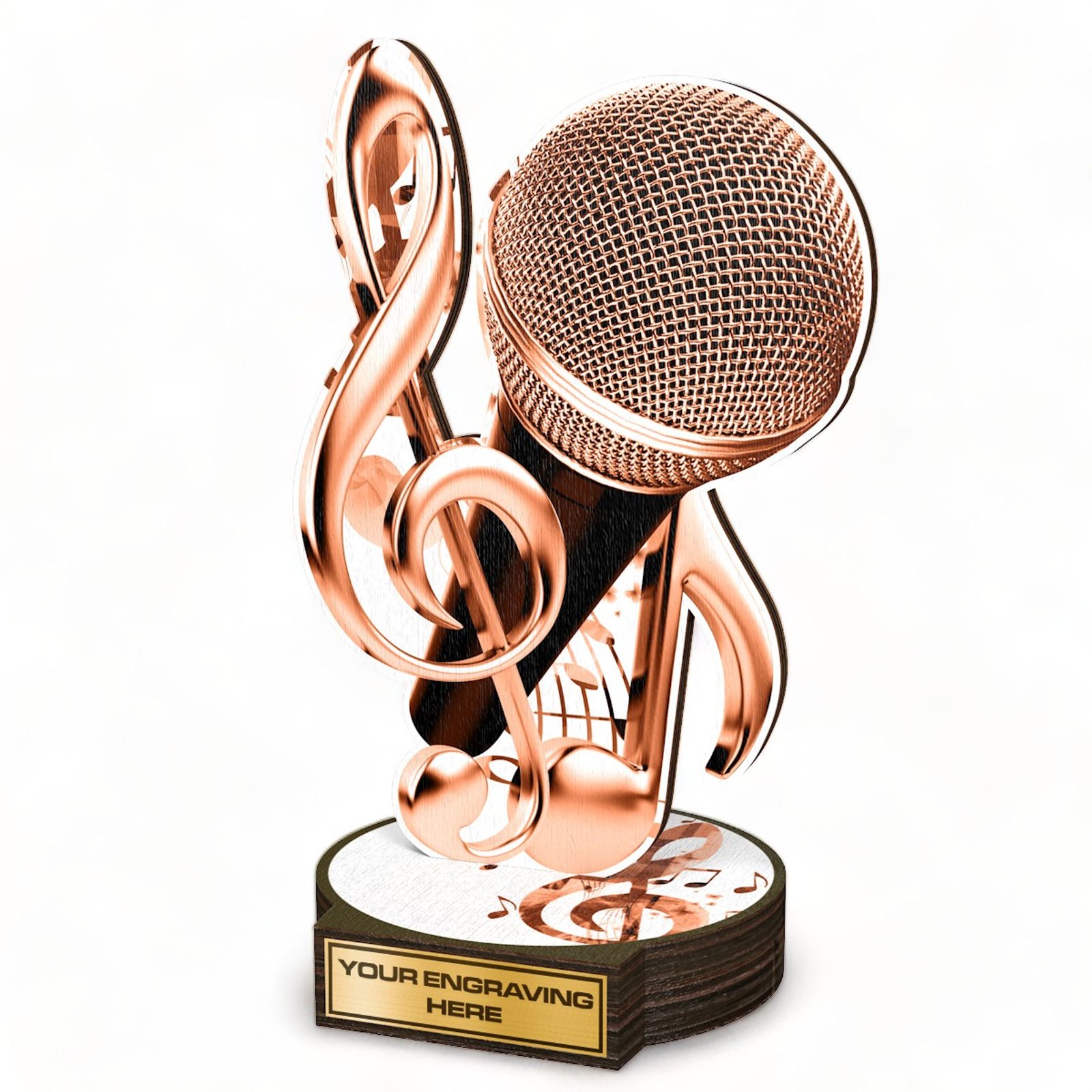 Grove Classic Singing Real Wood Trophy | Trophy Monster