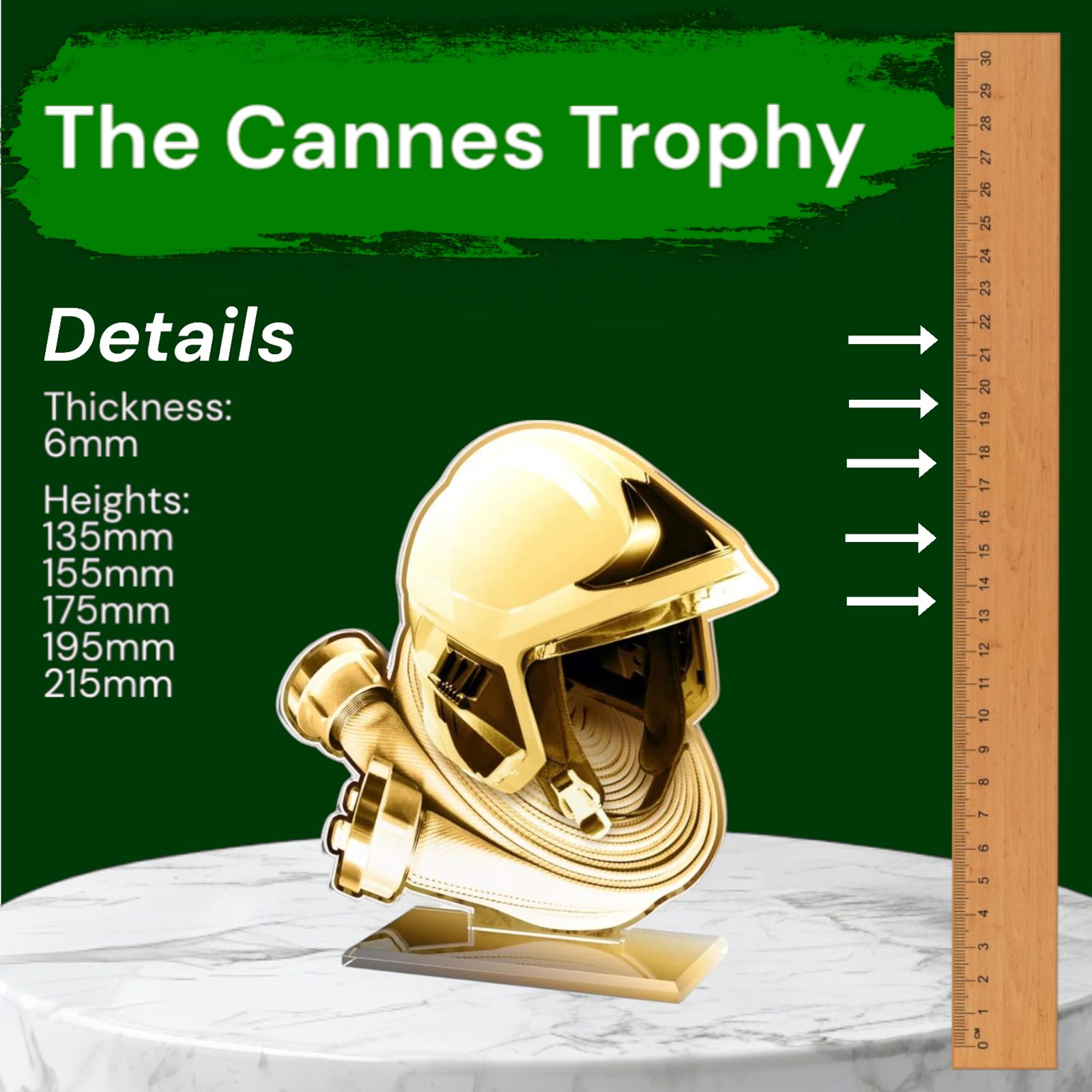 Cannes Classic Fire Fighting Trophy | Trophy Monster