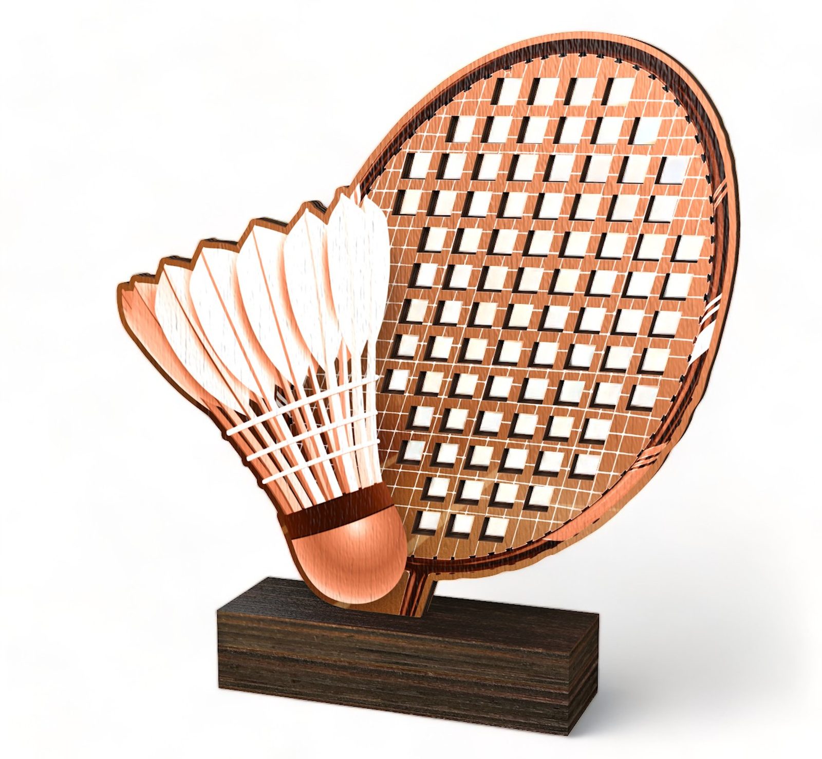 Sierra Classic Badminton Real Wood Trophy | Trophy Monster