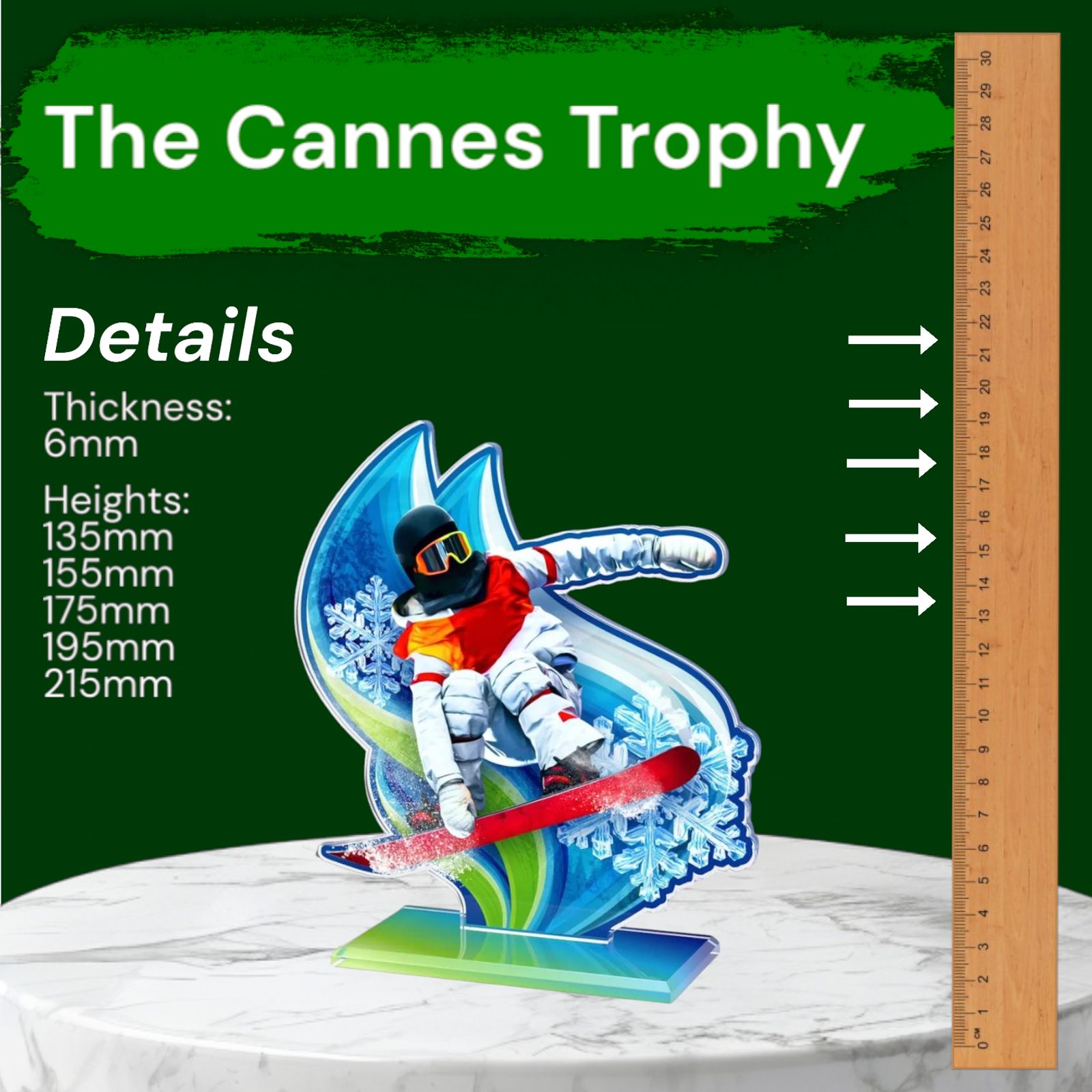 Cannes Snowboarding Trophy | Trophy Monster