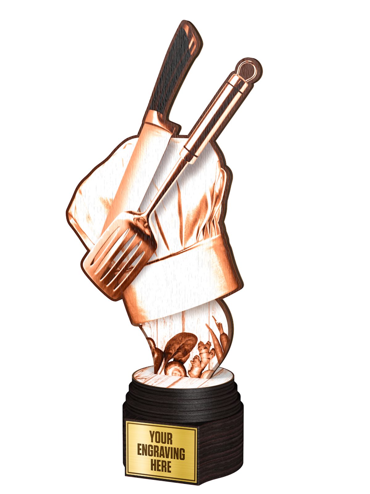 Frontier Real Wood Cooking & Baking Trophy | Trophy Monster