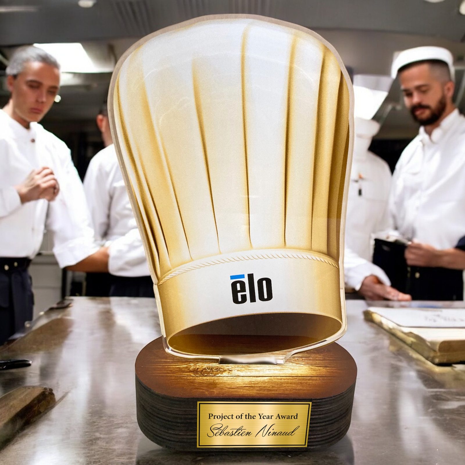 Altus Classic Chefs Hat Custom Logo Trophy | Trophy Monster