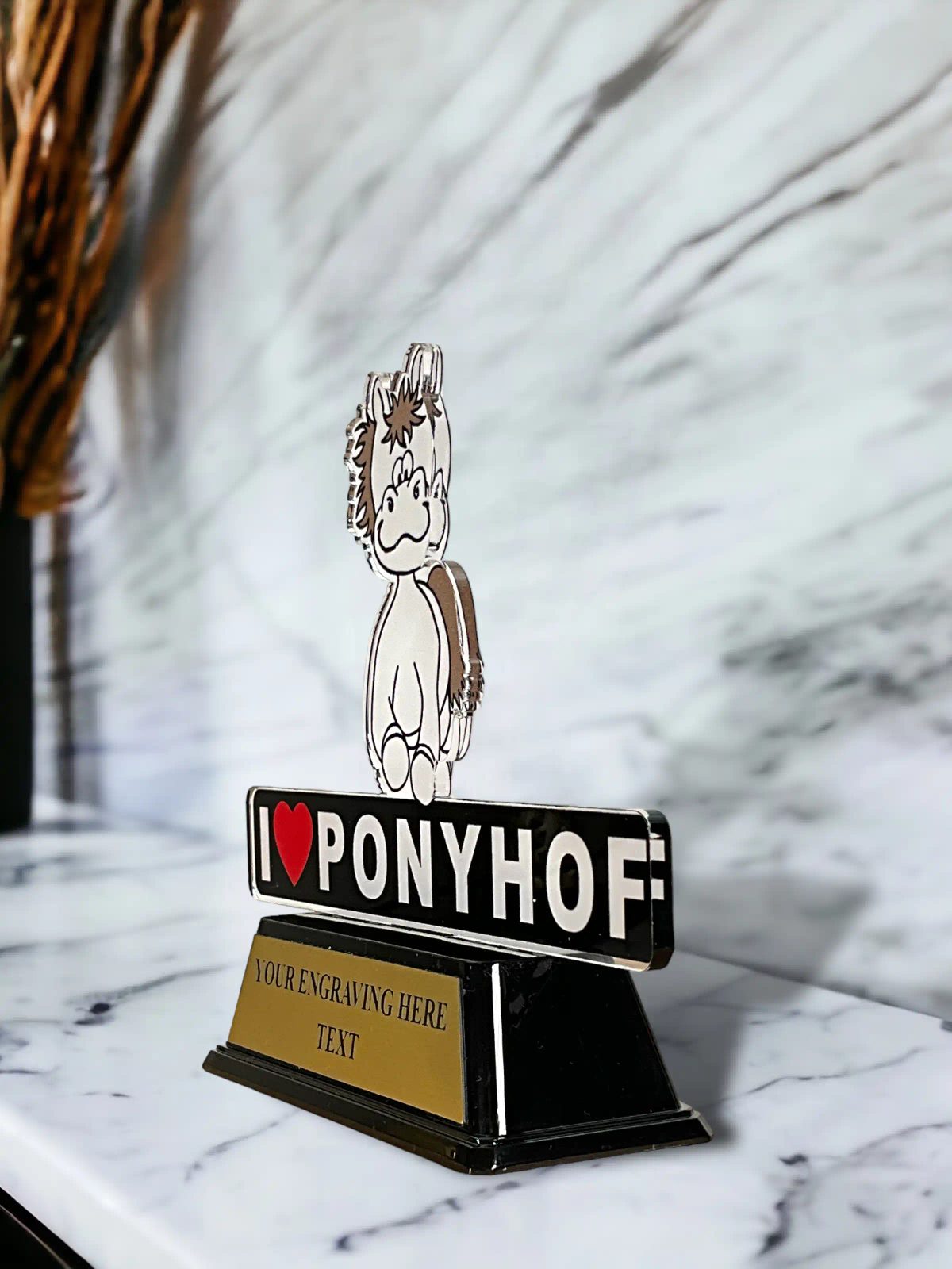 Edison Animation Custom Made Acrylic Logo Award | Trophy Monster