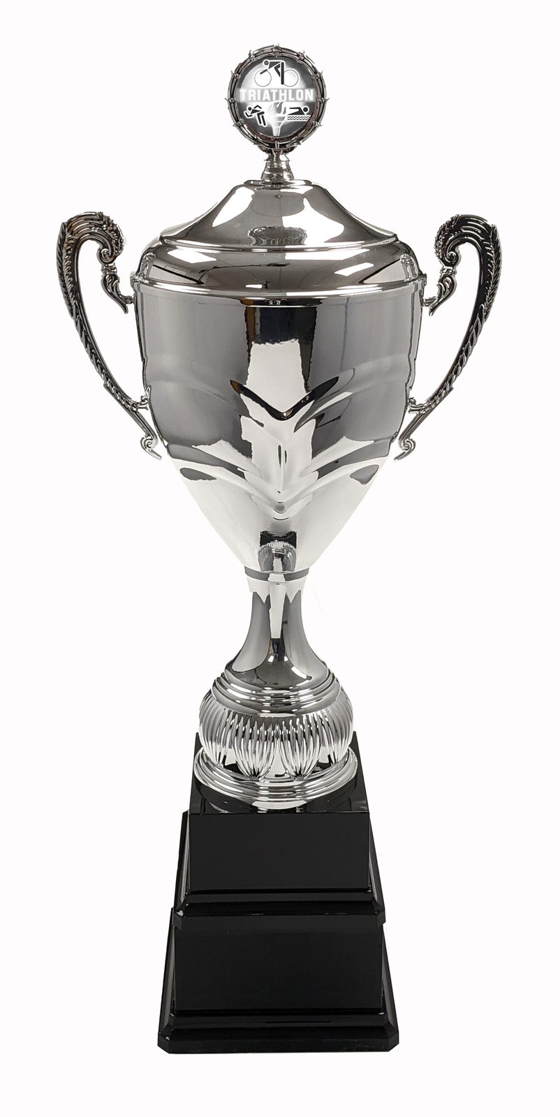 Skyscraper Triathlon Silver Perpetual Logo Cup | Trophy Monster
