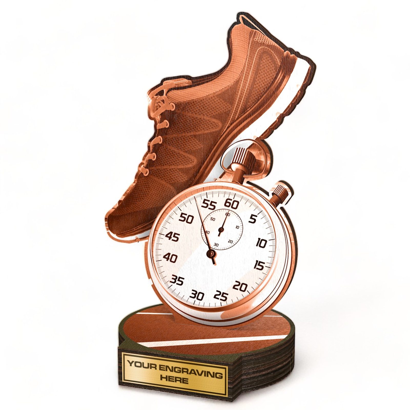 Grove Classic Running Real Wood Trophy | Trophy Monster