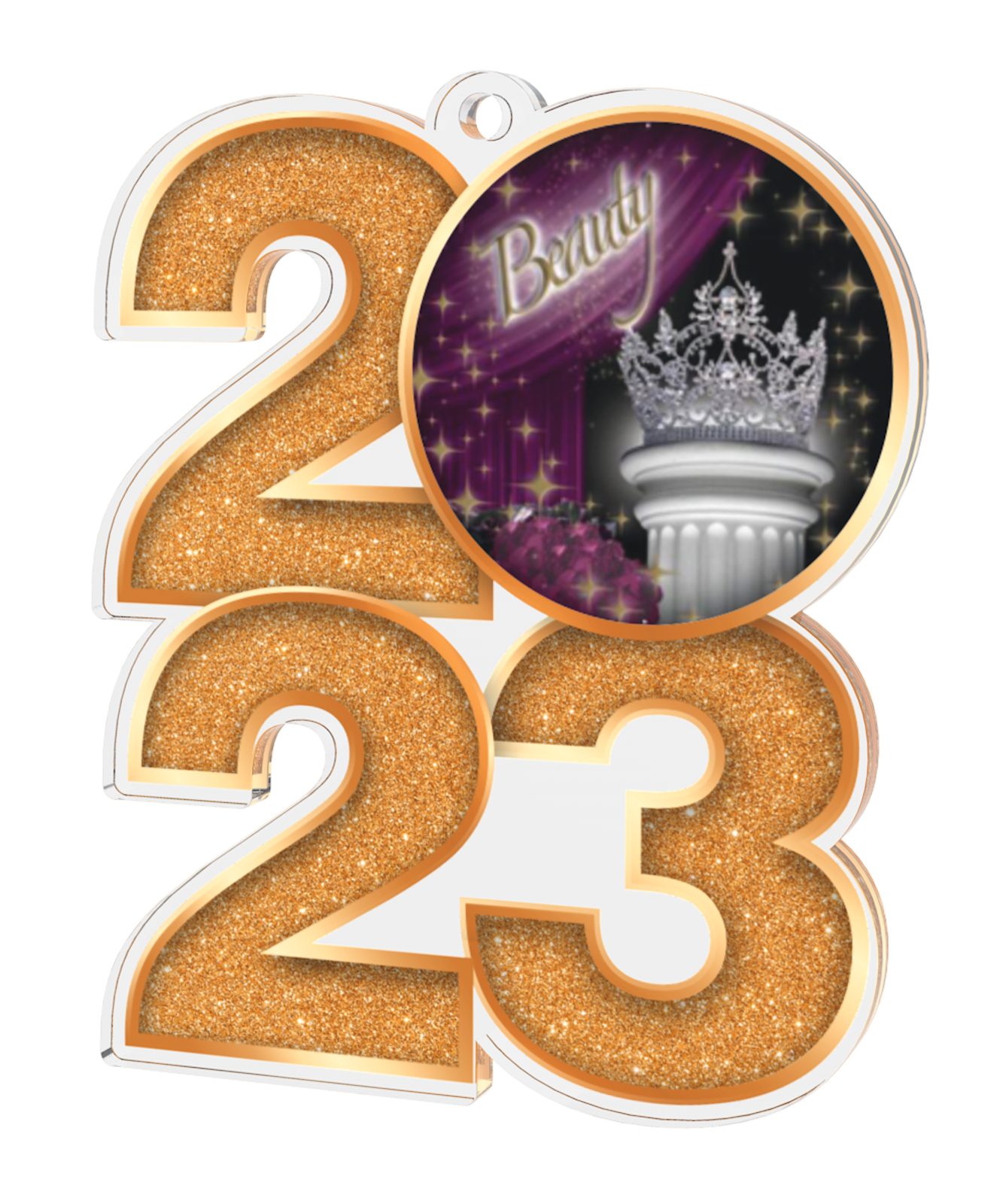 Beauty Pageant 2023 Acrylic Medal | Trophy Monster