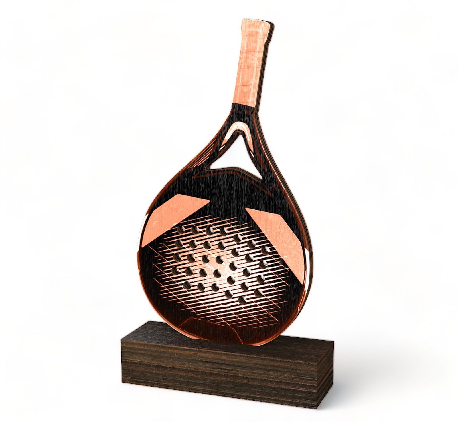 Sierra Classic Padel Tennis Real Wood Trophy | Trophy Monster