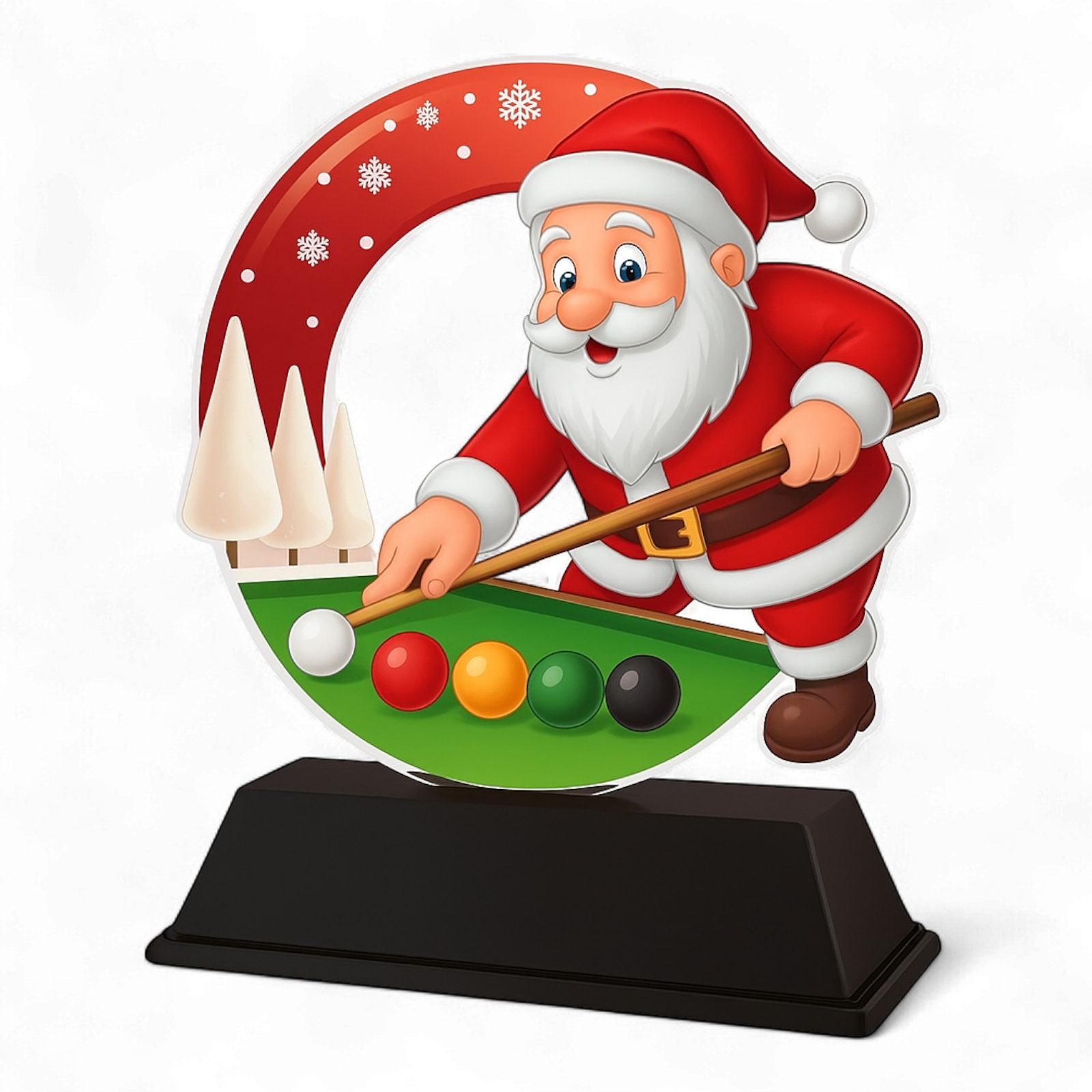 Santa Snooker Christmas Trophy | Trophy Monster