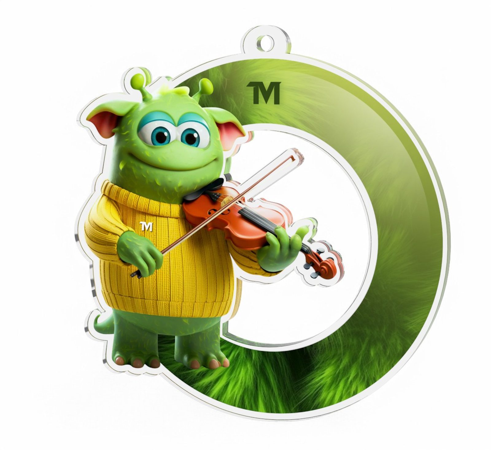 "Fiddlestein" The Violin Trophy Monster Inspire Medal | Trophy Monster