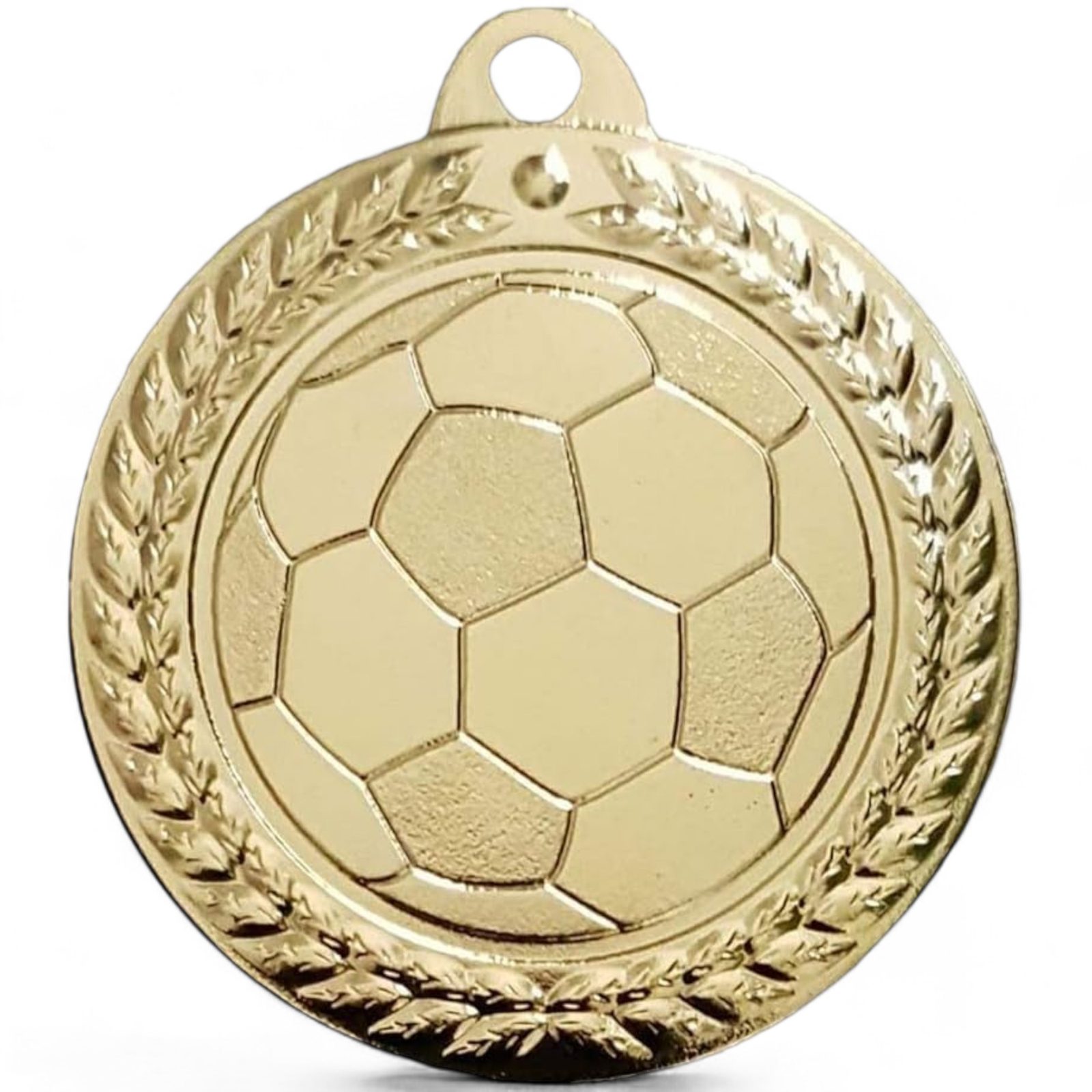 Champion Embossed Football Gold Mini Medal | Trophy Monster