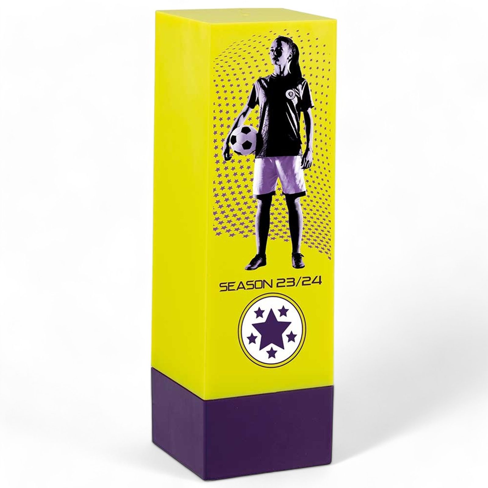 Prodigy Tower Female Football Trophy (FREE CLUB LOGO) | Trophy Monster