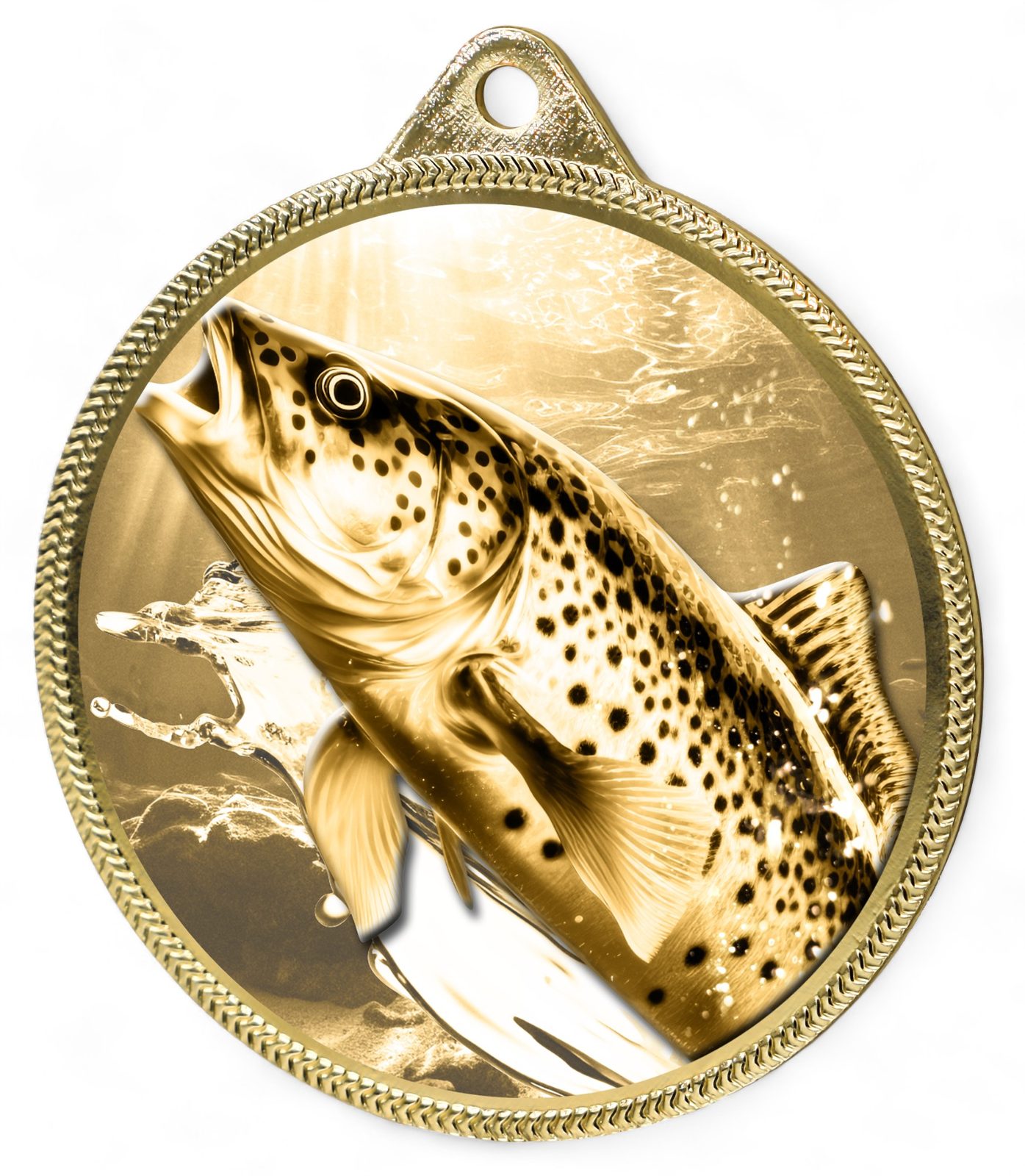 Trout Fishing Texture Classic Print Gold Medal | Trophy Monster