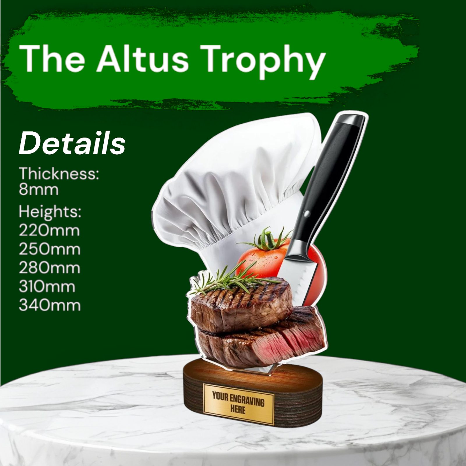 Altus Cooking Trophy | Trophy Monster
