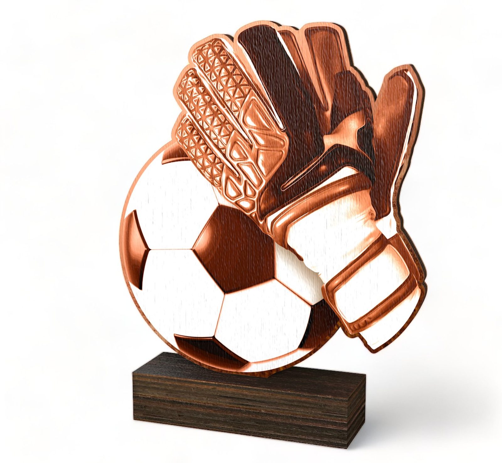Sierra Classic Football Goalkeeper Wood Trophy | Trophy Monster