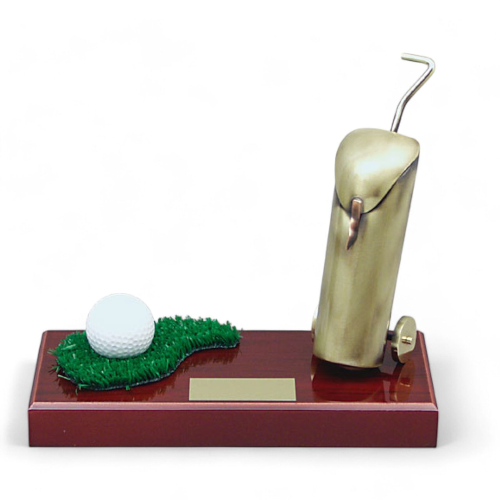 Aragon Golf Bag Handmade Metal Trophy | Trophy Monster