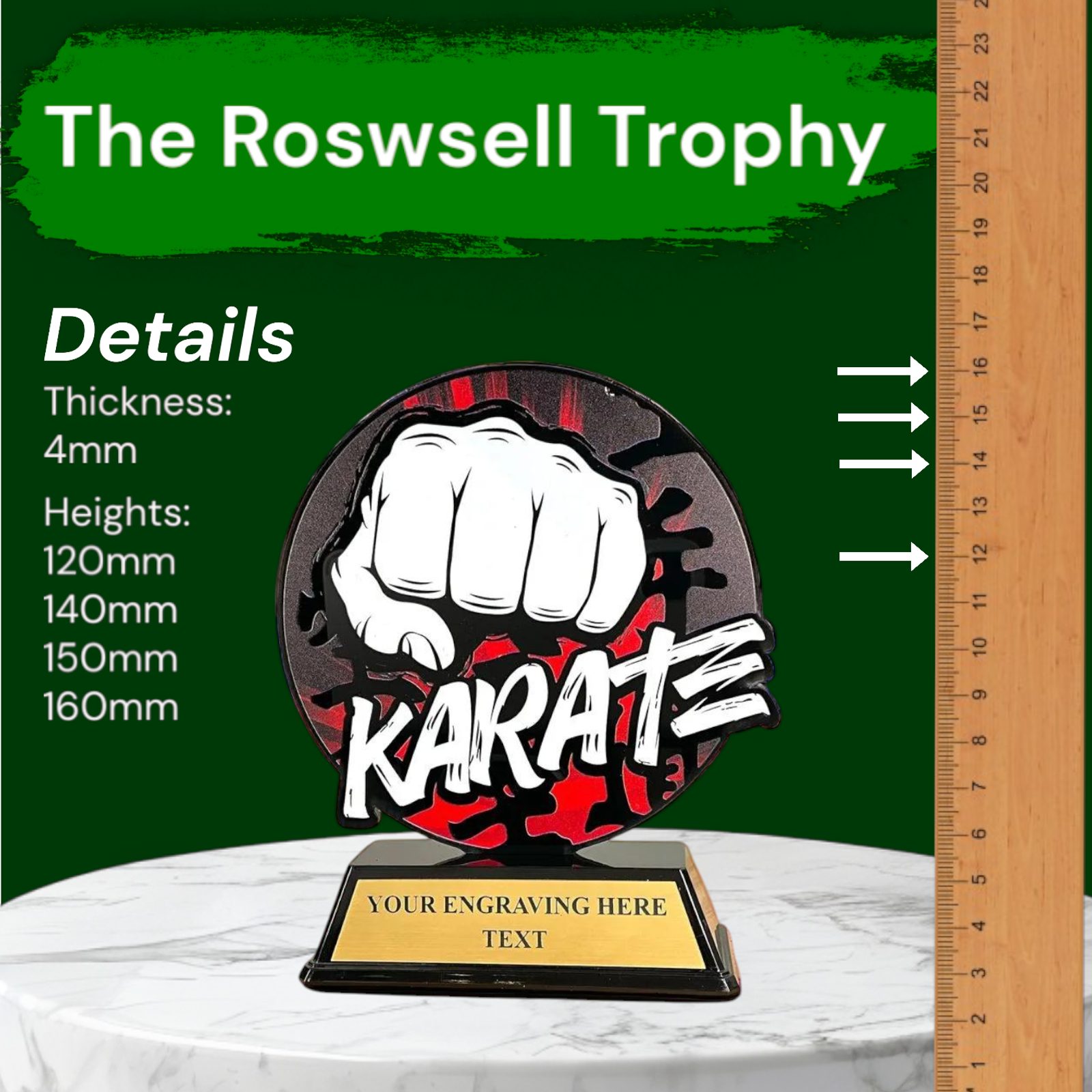 Roswell Karate Trophy | Trophy Monster