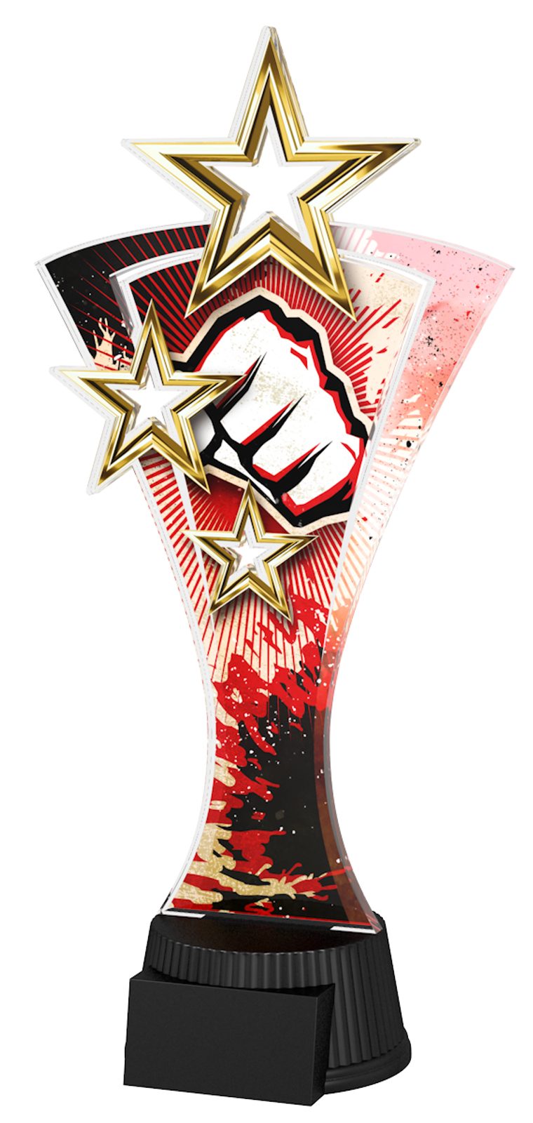 Triple Star Martial Arts Fist Trophy | Trophy Monster