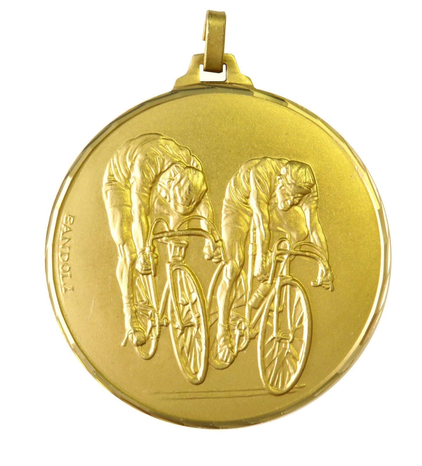 Diamond Edged Twin Cycling Gold Medal | Trophy Monster