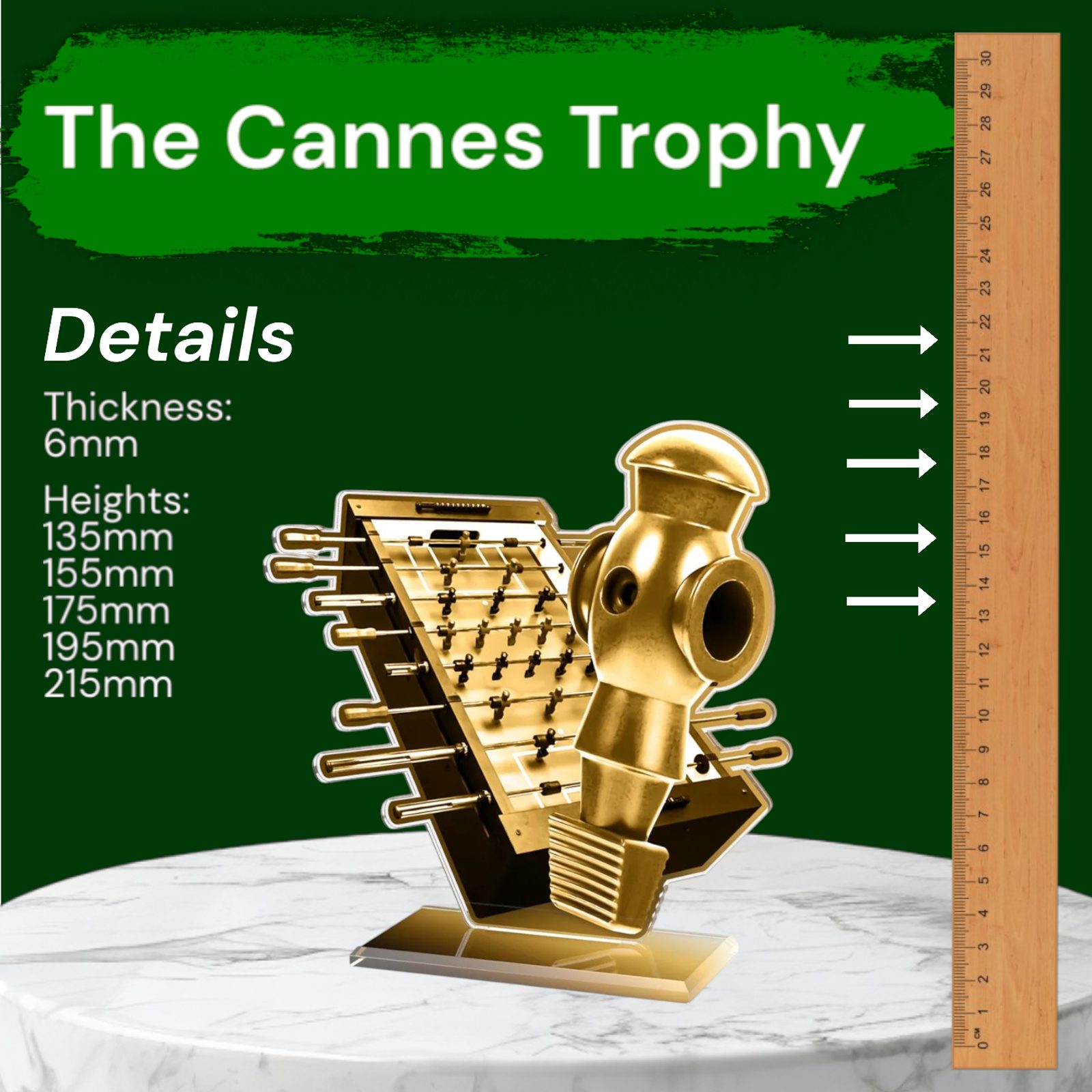 Cannes Classic Table Football Trophy | Trophy Monster