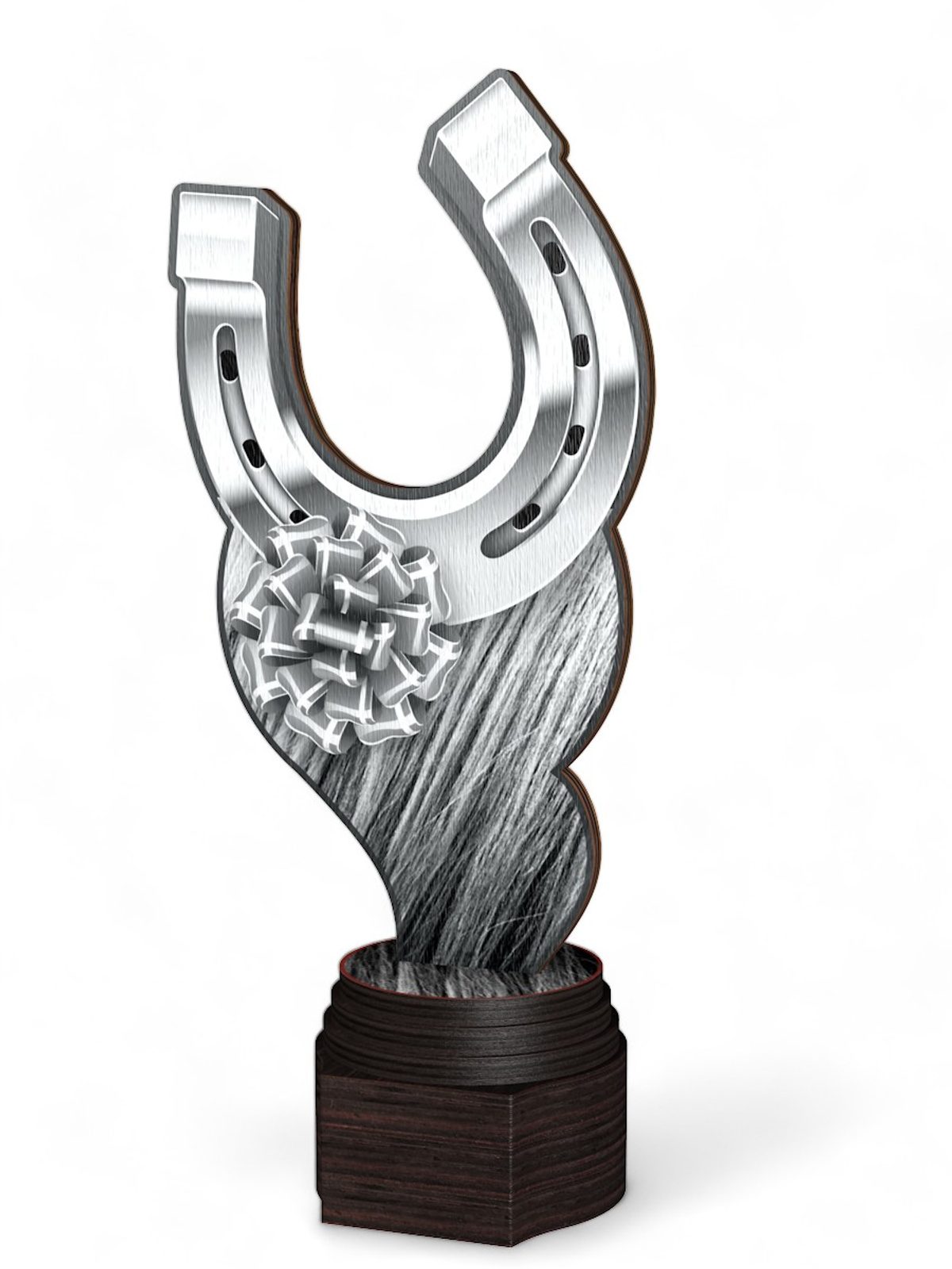 Frontier Classic Real Wood Horse Shoe Trophy | Trophy Monster