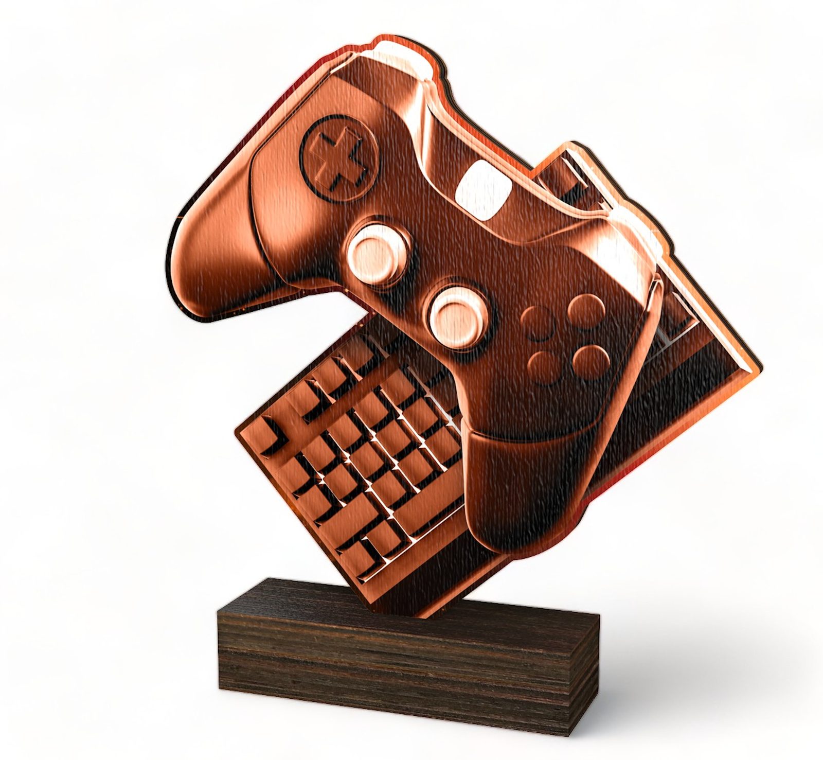 Sierra Classic Gaming Joypad Real Wood Trophy | Trophy Monster